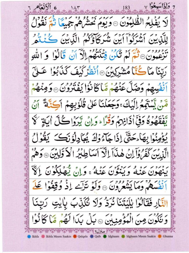 Surah Al Anam - Pak Web