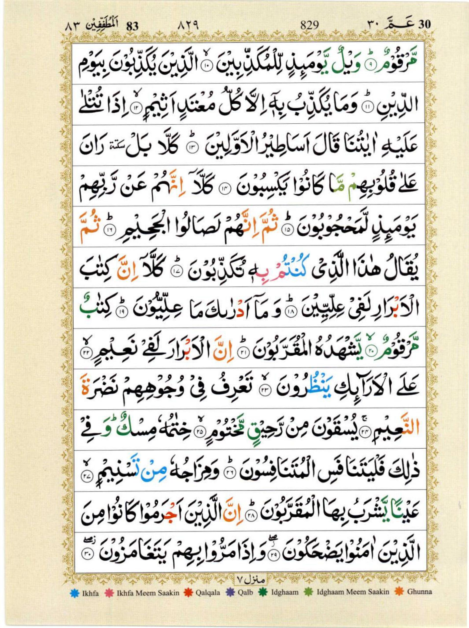 Surah Al Mutaffifin - Pak Web