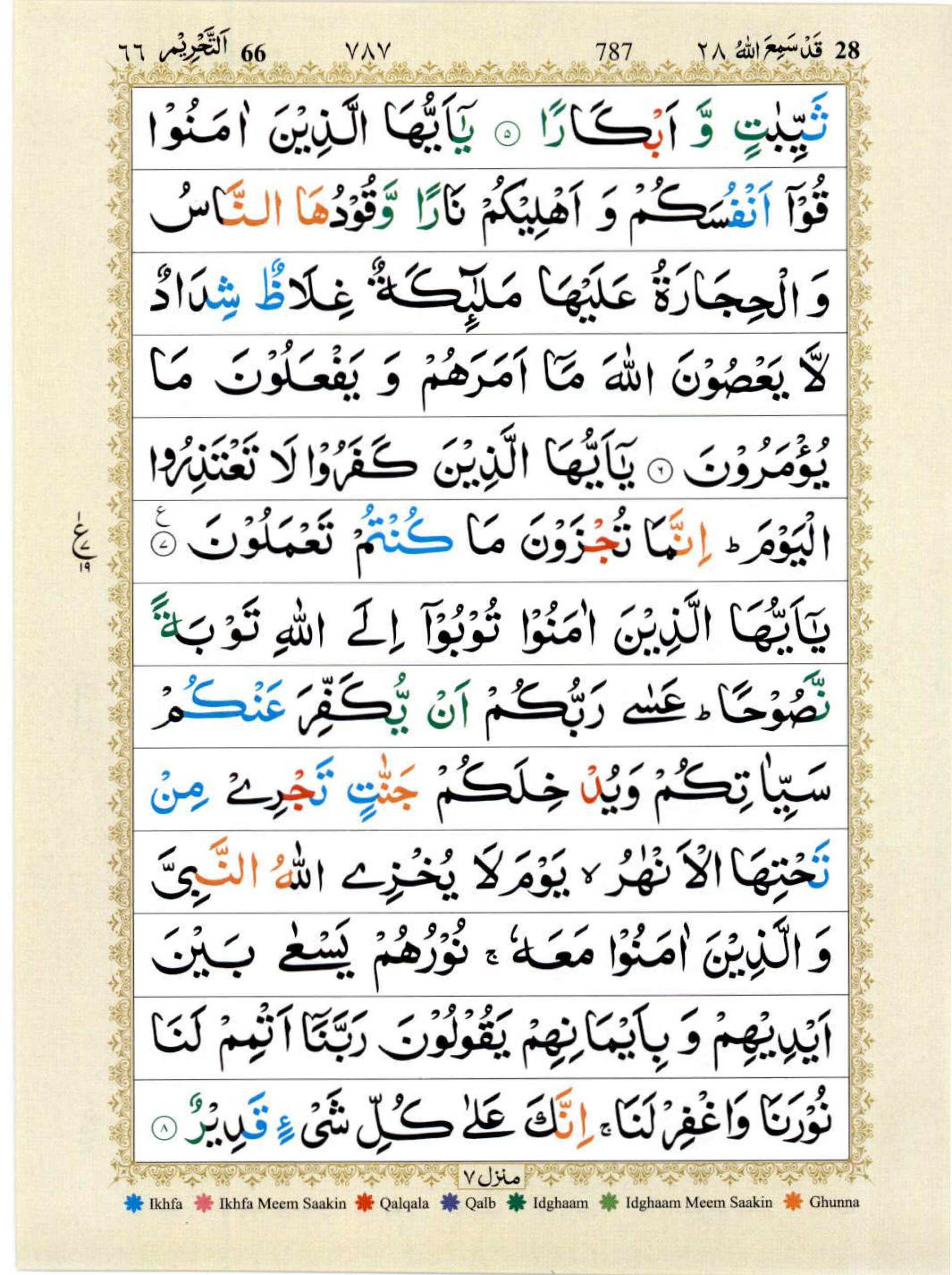 Surah Al Tahrim - Pak Web