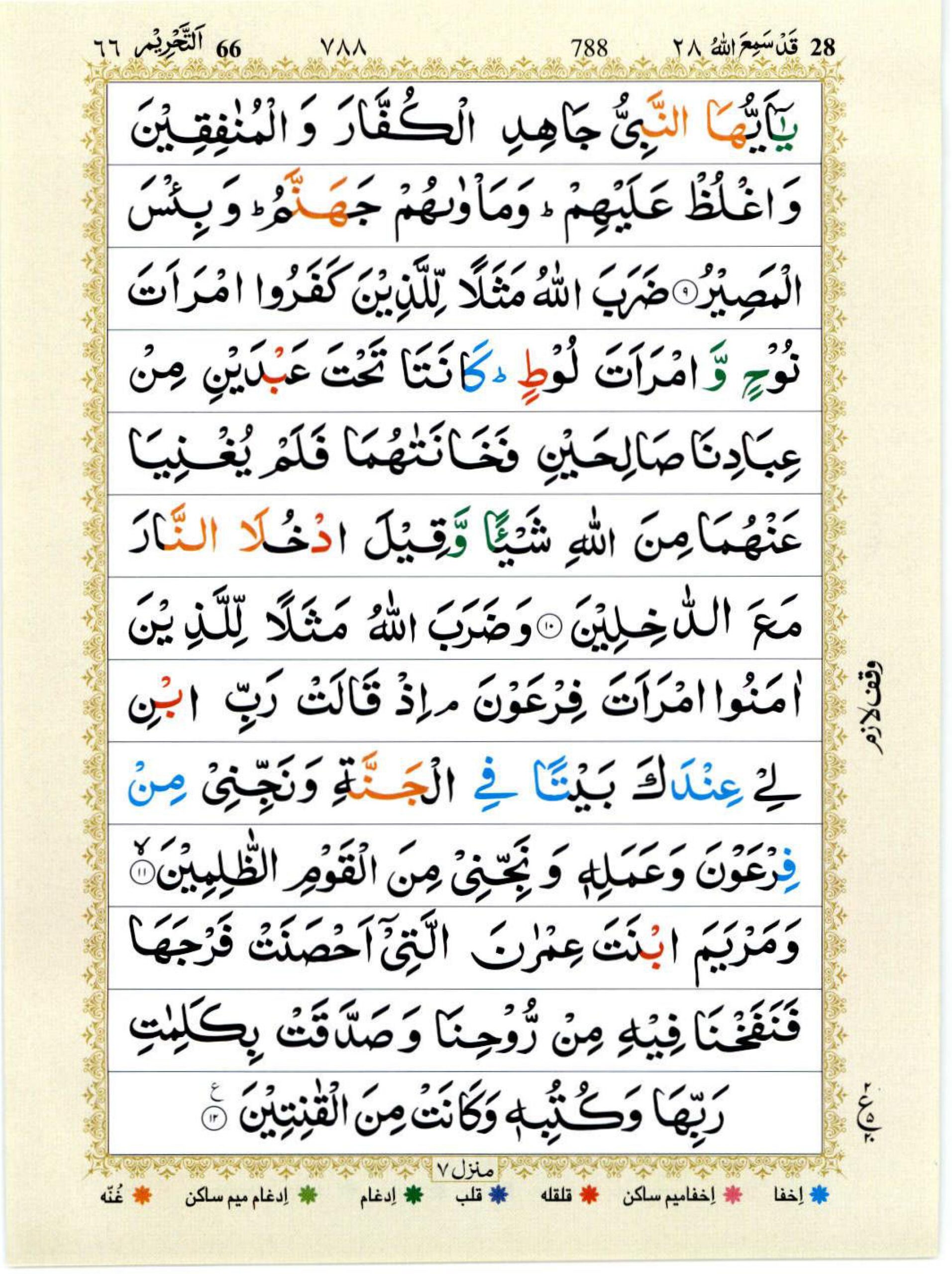 Surah Al Tahrim - Pak Web