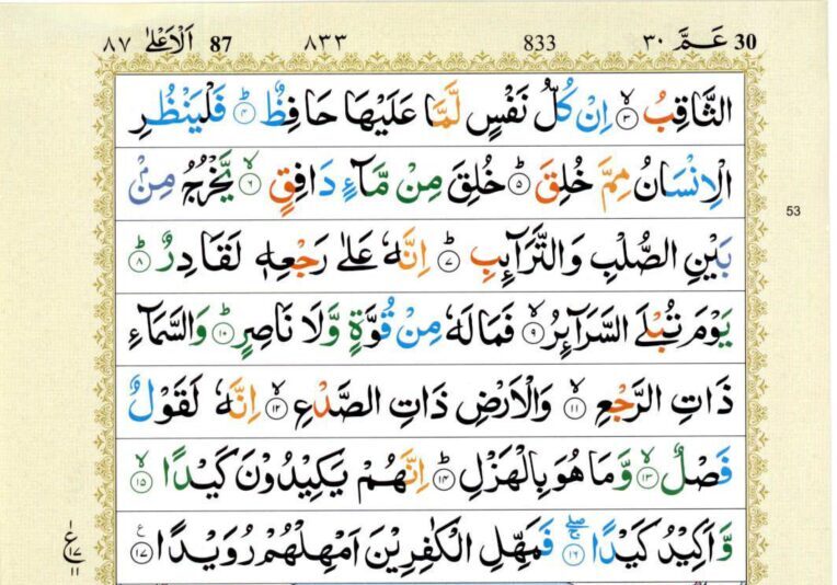 Surah At Tariq - Pak Web