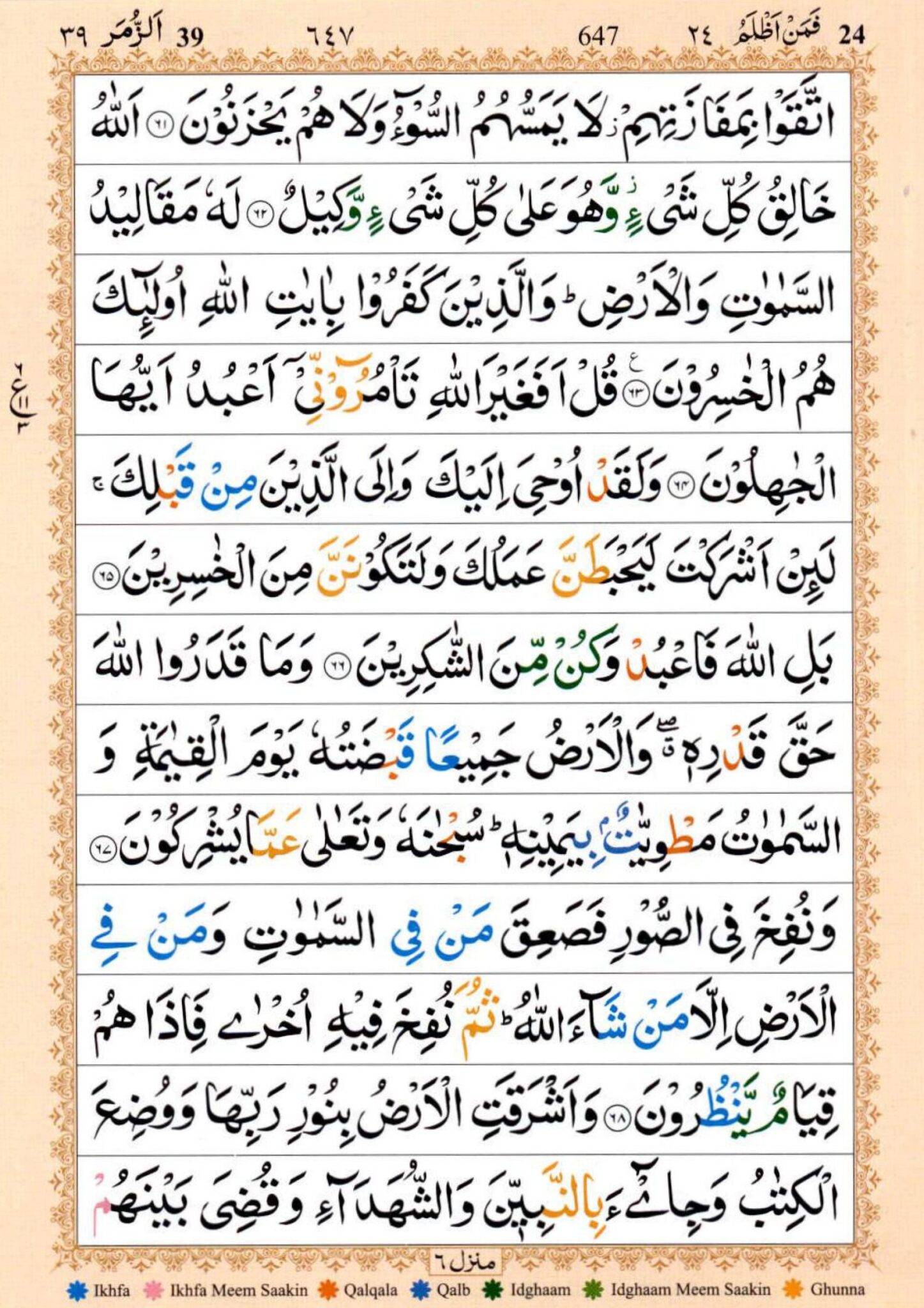Surah Zumar Read and Listen سورة الزمر | Pak Web