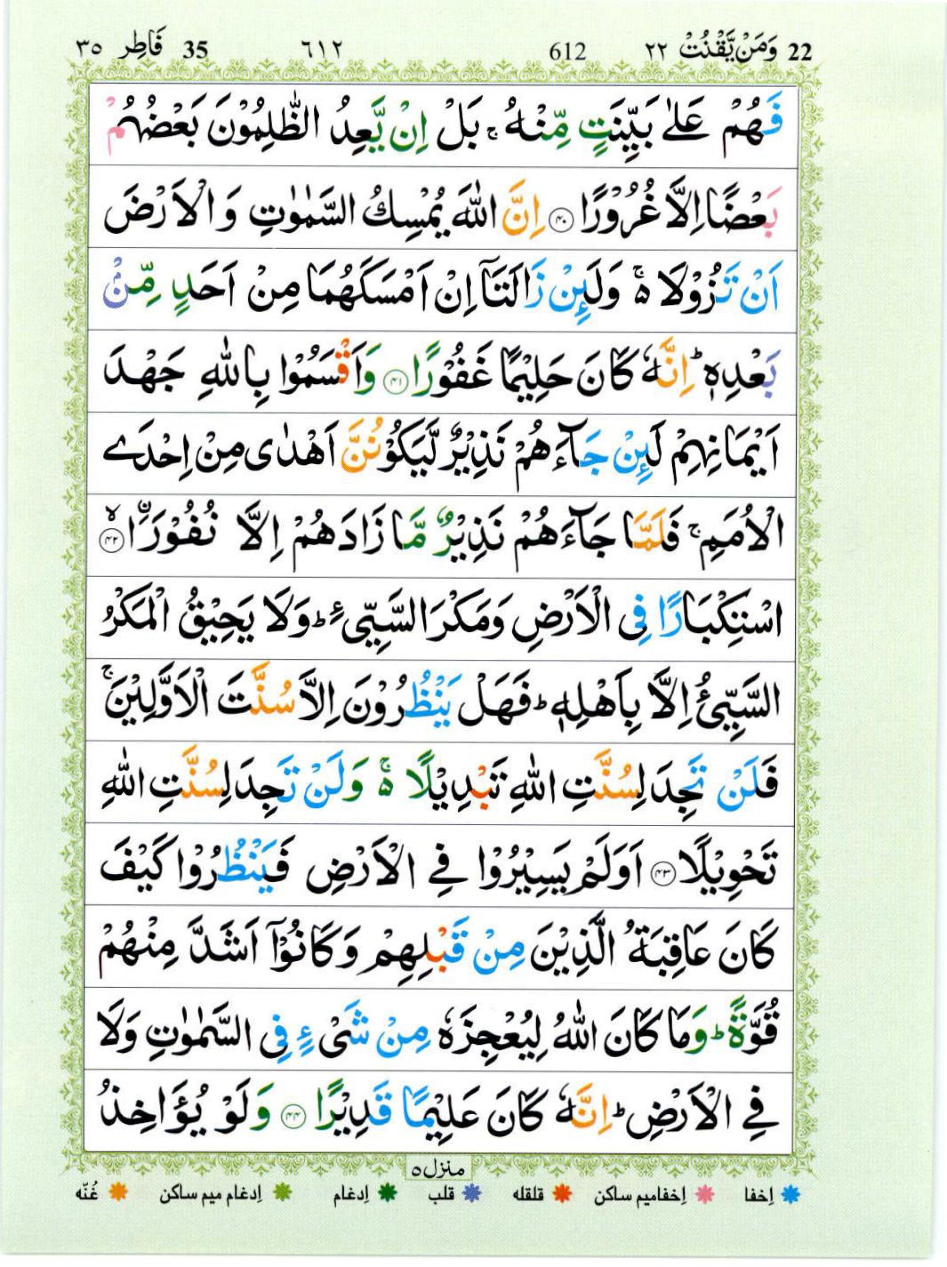 Surah Fatir - Pak Web